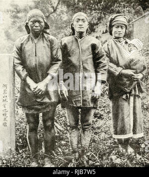 Men of an indigenous tribe, Formosa (Taiwan Stock Photo - Alamy