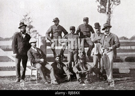 Ned Kelly. Police photograph of the Australian outlaw, Ned Kelly, taken ...
