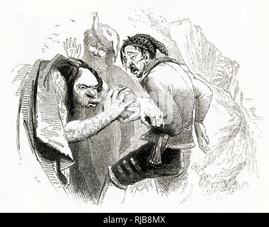 Illustration by Kenny Meadows to The Tempest, by William Shakespeare ...