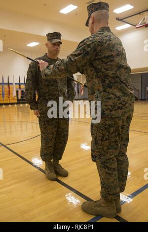 The incoming sergeant major of II Marine Expeditionary Force speaks ...