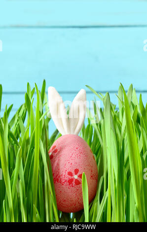 Baby bunny and egg, easter background Stock Photo - Alamy