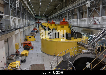 Turbine Hall, Hydro-Electric power station Stock Photo - Alamy