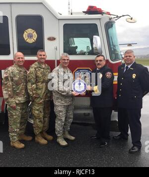Fort Indiantown Gap Fire & Emergency Service's Crash 75 truck, a 2011 ...