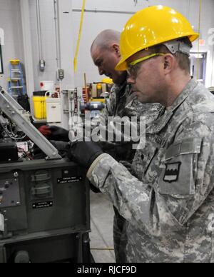 A 99th Regional Support Command Equipment Concentration Site (ECS) shop ...