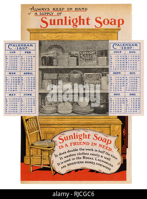 Folding Advertisement for Sunlight Soap Stock Photo - Alamy