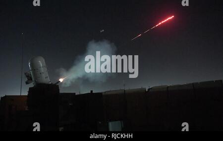 A counter rocket, artillery, and mortar system is positioned and ready ...