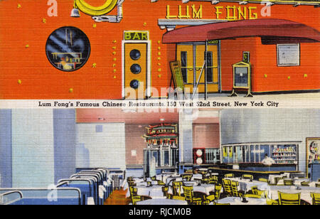Lum Fong's Chinese Restaurant, New York City, USA Stock Photo - Alamy
