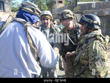 A Civilian role player acting as an Afghanistan National Army soldier ...