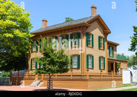 SPRINGFIELD, IL - JULY 11, 2018 - Lincoln Home National Historic Site ...