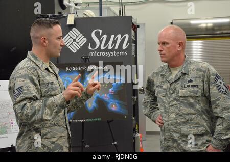 Tech. Sgt. Peter J. Oliveri (left), noncommissioned officer in charge ...