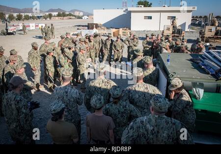 U.S. Sailors attached to Amphibious Construction Battalion 2, Little ...
