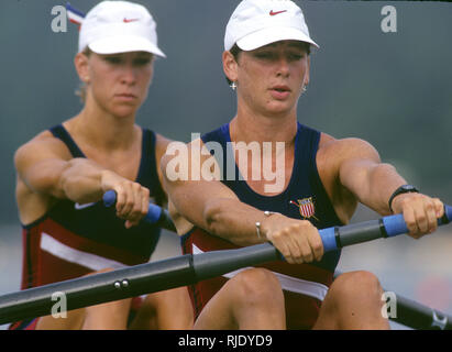 Melissa Ryan and Karen Kraft (USA) win the bronze medal in Women's ...
