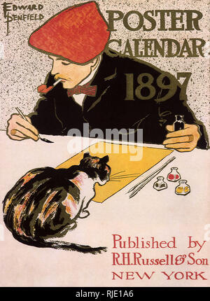 1897 Poster Calendar Stock Photo - Alamy