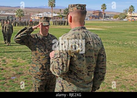 Sgt. Maj. Travis L. Debarr, the outgoing battalion sergeant major, and ...