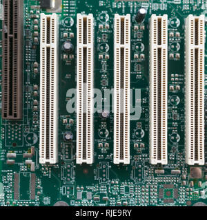 Full Frame Front View of Computer Motherboard Circuit Stock Photo - Alamy
