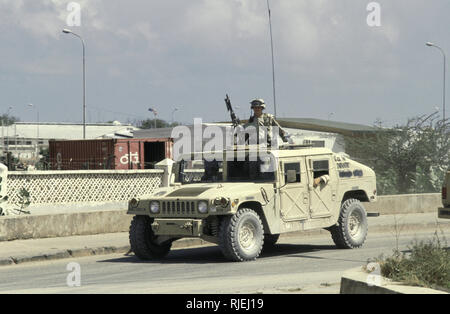 16th October 1993 A U.S. Army M1A1 Abrams tank of the 24th Infantry ...
