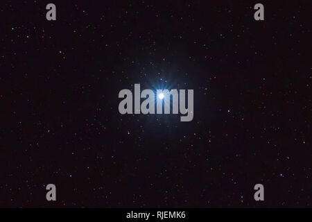 Sirius Brightest star on Night sky. Sirius Star Stock Photo - Alamy
