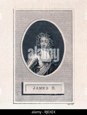 James II, portrait ca. 1820-1830 Stock Photo - Alamy
