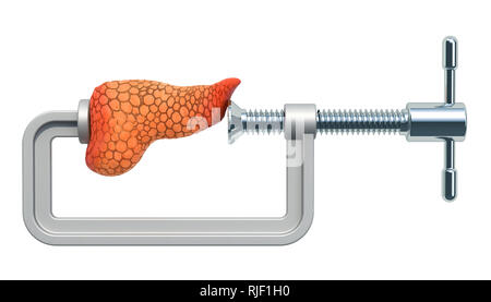 C-clamp, vise. 3D rendering isolated on white background Stock Photo ...