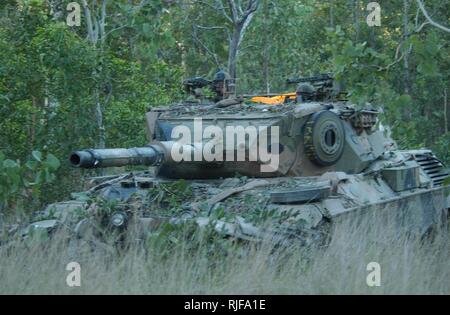 Australian Army Leopard AS 1 tank during joint exercise Kangaroo 89 ...