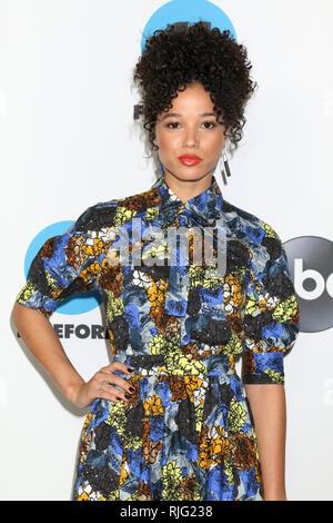 LOS ANGELES - FEB 5: Alisha Wainwright at the Disney ABC Television ...