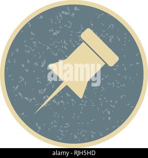 Notice Pin Vector Icon Sign Icon Vector Illustration For Personal And ...