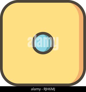 Dice One Vector Icon Sign Icon Vector Illustration For Personal And ...