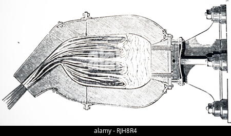 Engraving depicting the Bessemer process for the mass production of ...