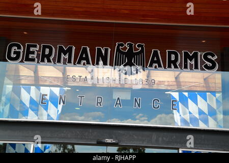Sign at The German Arms in Hahndorf, South Australia Stock Photo - Alamy