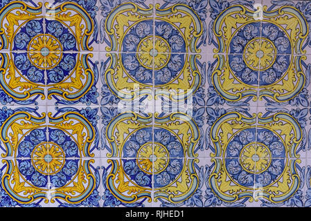 Typical Valencian tiles and slabs used to decorate the walls of the ...