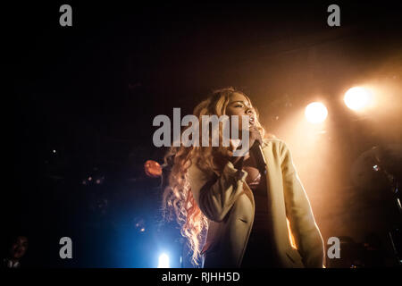The American singer, songwriter and musician Tayla Parx performs a live ...