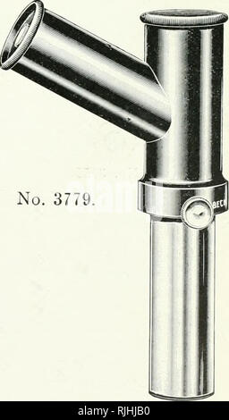 Eyepiece of a binocular microscope, used in microsurgery or for ...
