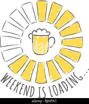 Weekend loading bar. Web ui interface loading lazy week days sunday ...