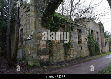 The striking ruins of Crawford Priory, Springfield, Cupar, Fife ...