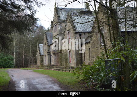 The striking ruins of Crawford Priory, Springfield, Cupar, Fife ...