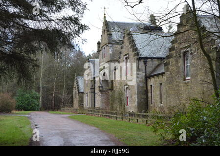 The striking ruins of Crawford Priory, Springfield, Cupar, Fife ...