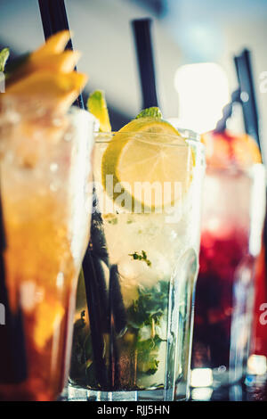 plastic straws for cocktails on the counter in a store Stock Photo - Alamy