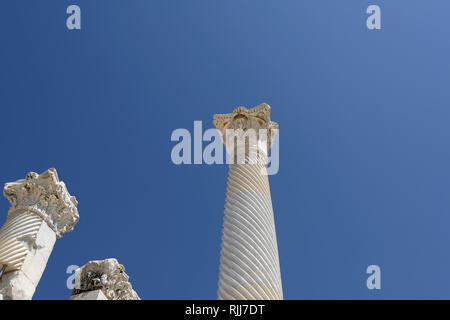 Spiral fluted columns of Temple A which is a prostyle temple of ...