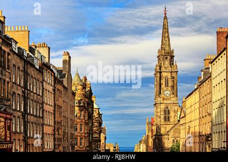 Tron Kirk Church Tower, Royal Mile Street; Edinburgh; Scotland Stock ...