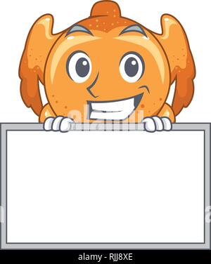 With board roast chicken on a mascot plate Stock Vector Image & Art - Alamy