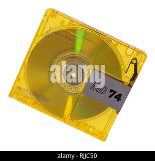 A minidisc. MD74 Mini disc storage format Stock Photo - Alamy