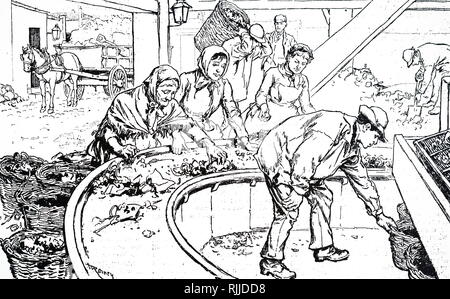 An engraving depicting London dust sorters removing anything reusable ...