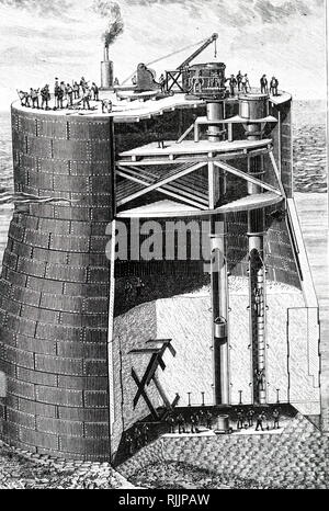 Sectional view of Caisson used during the construction of the Forth ...