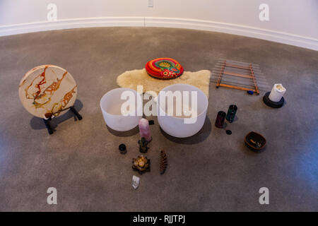 Sacred objects and music instruments. Various sacred objects music ...