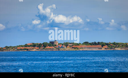 Fort Christiansoe naval fortress near island Bornholm in the Baltic Sea ...