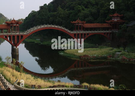 Leshan, Sichuan, Haoshang bridge Stock Photo - Alamy