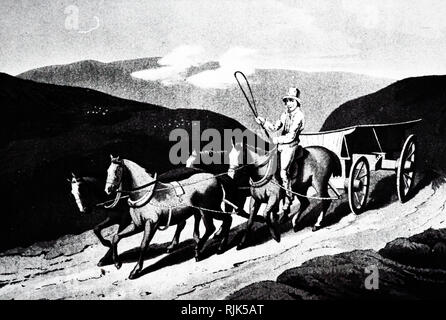 Horse-drawn carriage early 19th century Stock Photo - Alamy
