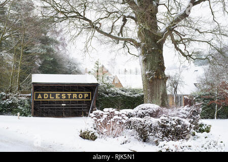 Adlestrop House in the Cotswold village of Adlestrop, Gloucestershire ...