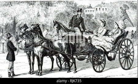 A Phaeton horse drawn carriage in the Deutsches Museum Verkehrszentrum ...