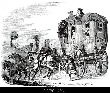 FRENCH DILIGENCE COACH Stock Photo - Alamy